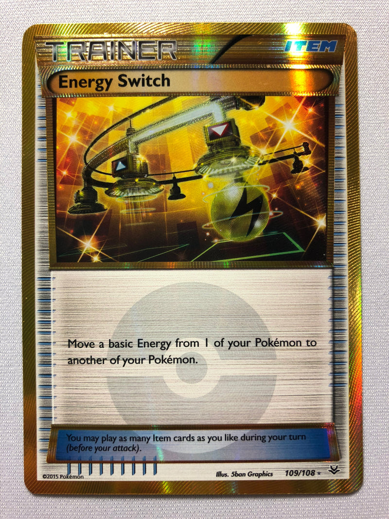 Energy Switch 109/108 Roaring Skies Holo Rare Pokemon Card Near Mint