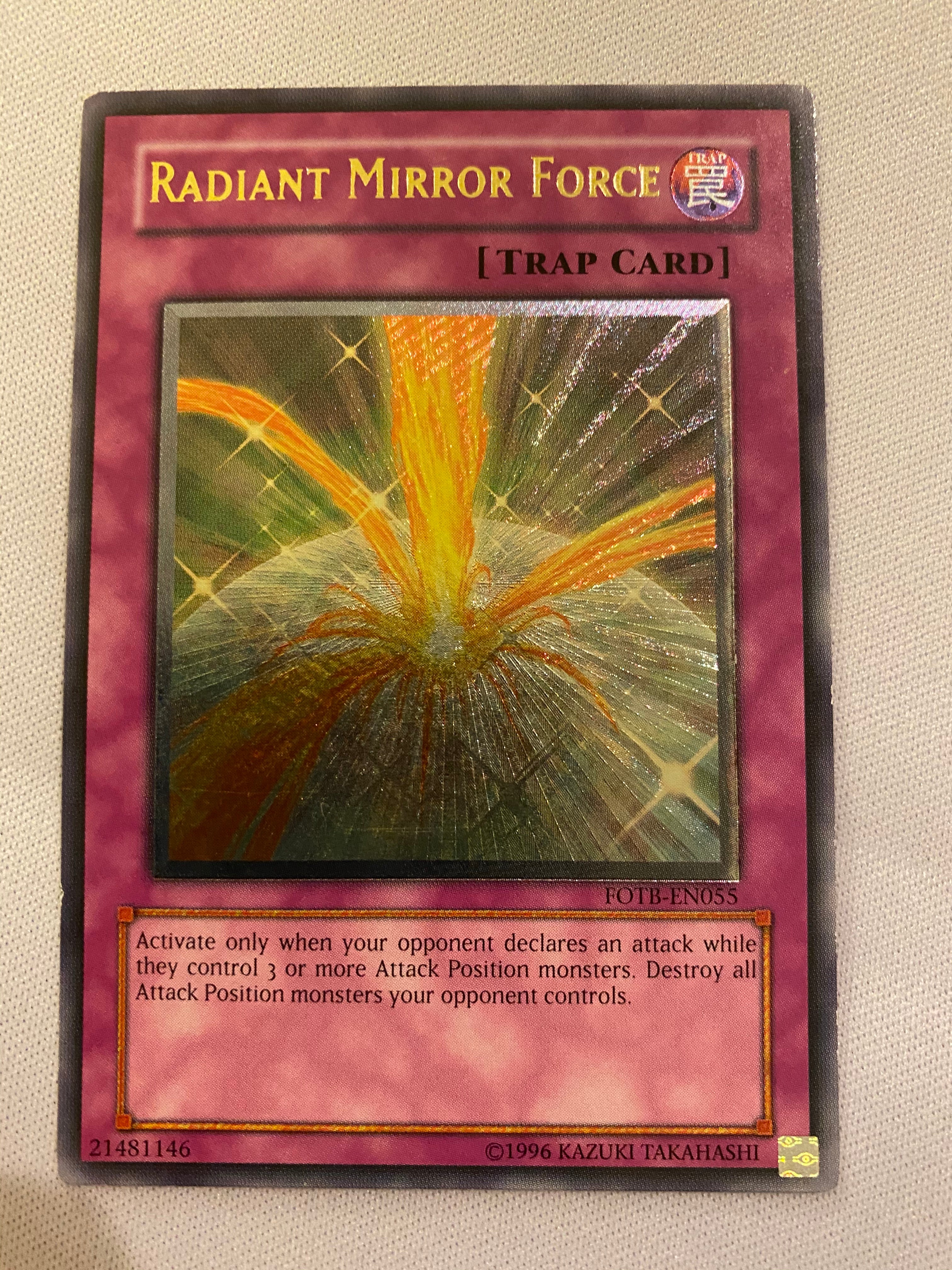 Yugioh Radiant Mirror Force FOTB-EN055 Ultimate Rare Near Mint