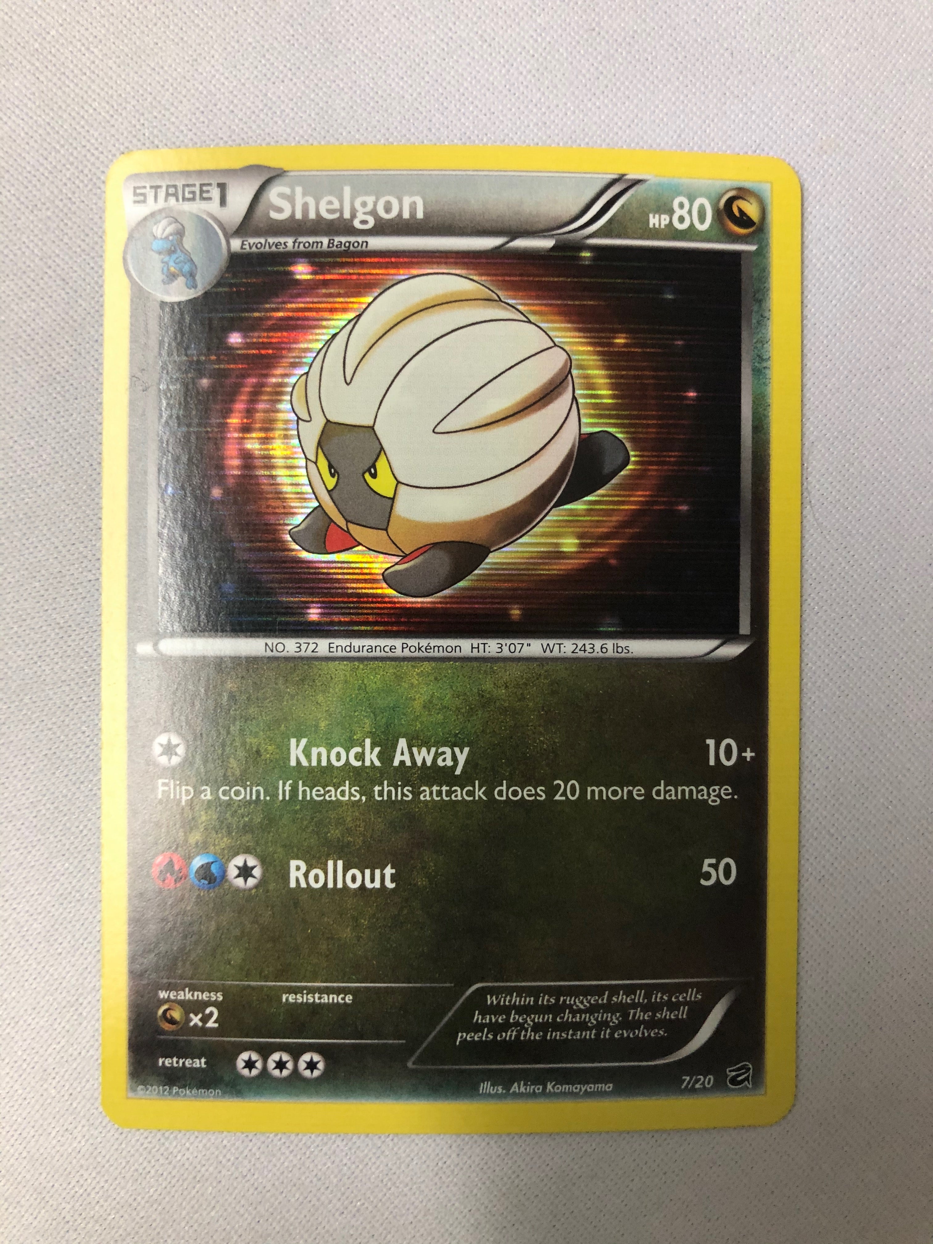 Shelgon 7/20 Dragon Vault Holo Pokemon Card NM