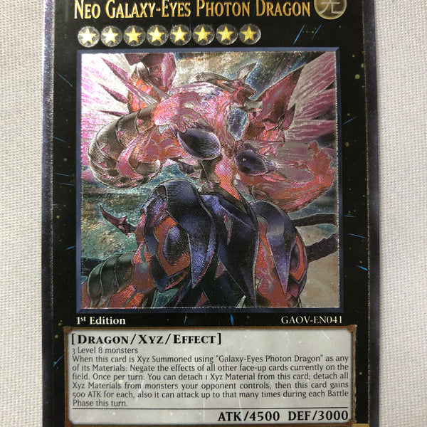 Neo Galaxy Eyes Photon Dragon Ultimate Rare