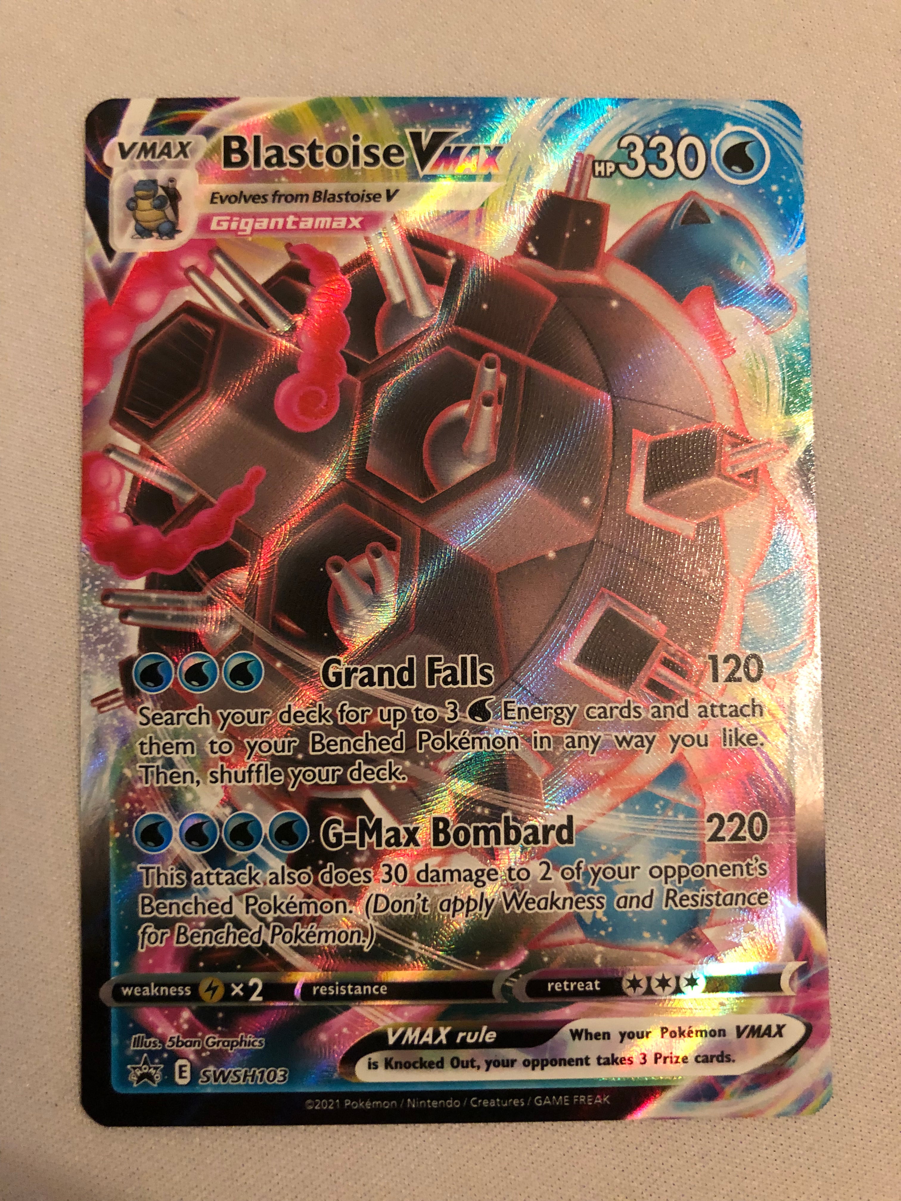 Blastoise VMAX SWSH103 Sword Shield Promo Pokemon Card Near Mint