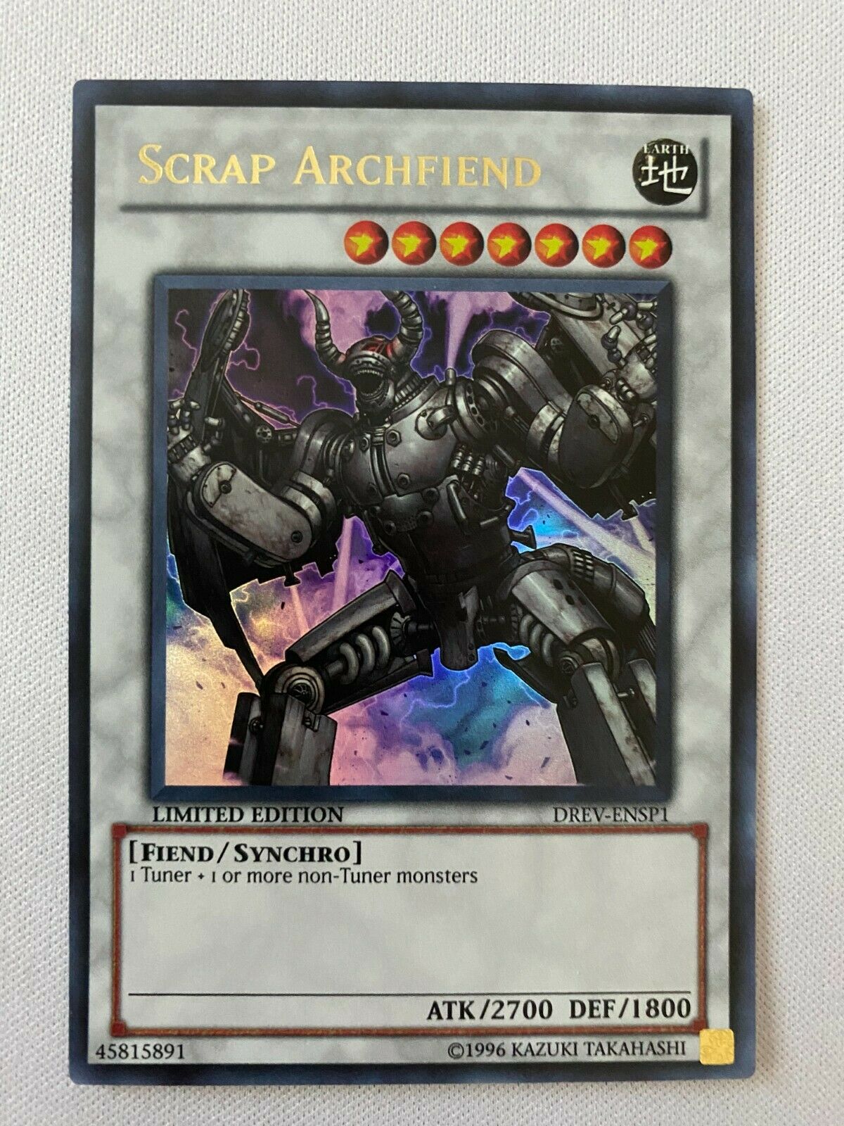 Yugioh Scrap Archfiend DREV-ENSP1 Limited Edition Ultra Rare Near Mint