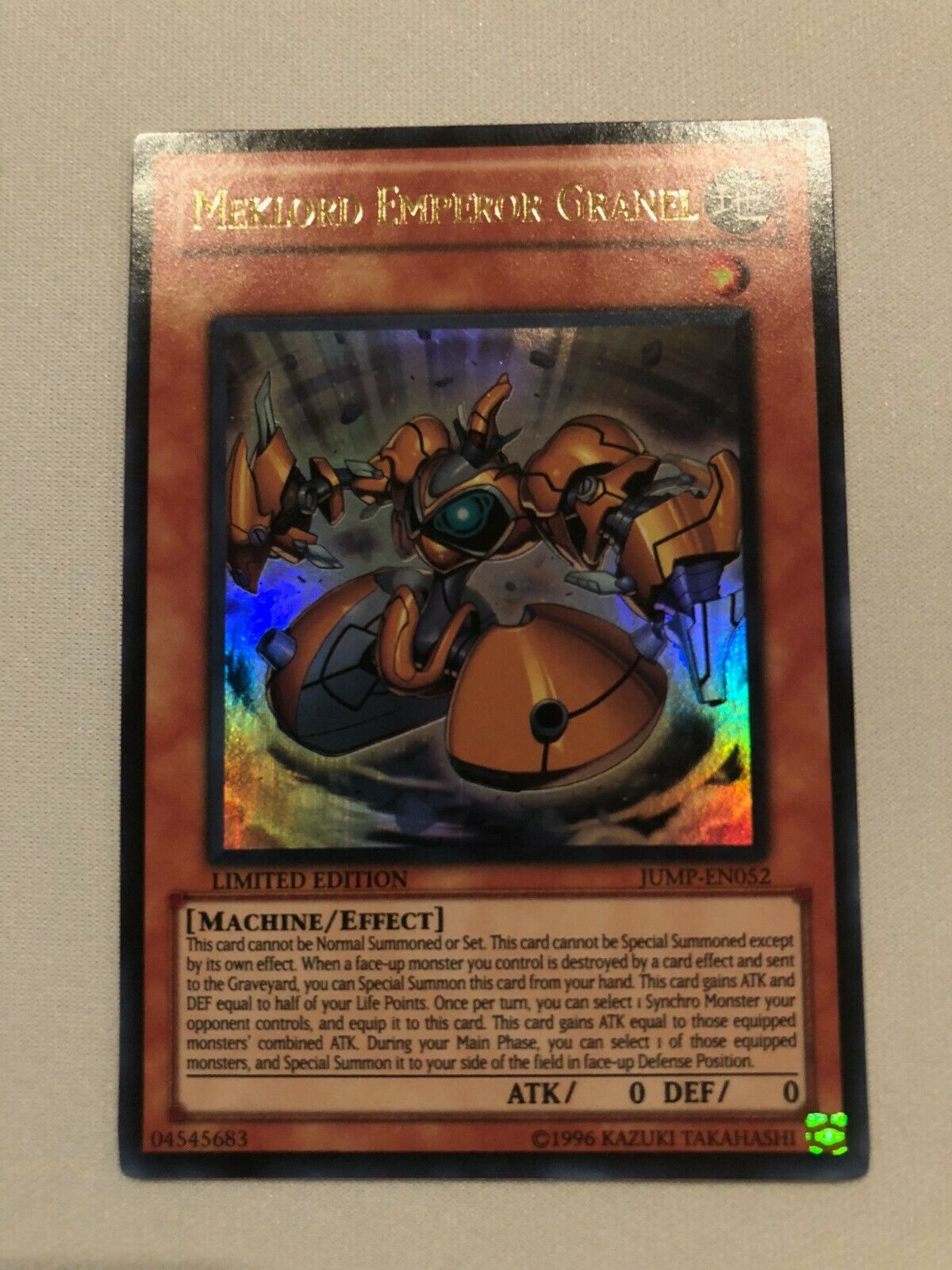 Yugioh Meklord Emperor Granel JUMP-EN052 Ultra Rare Limited Edition Ne