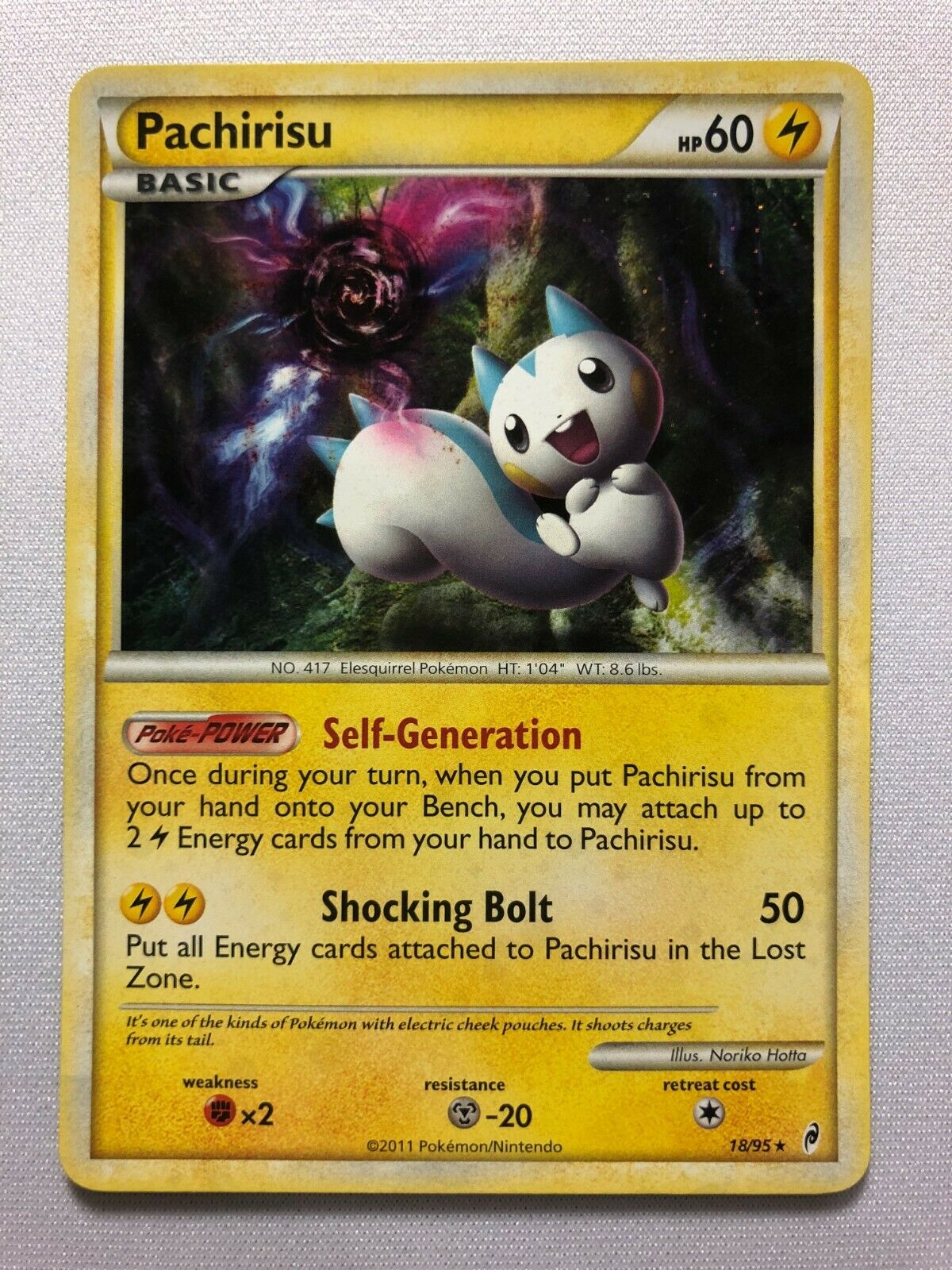 Pokemon Pachirisu Card